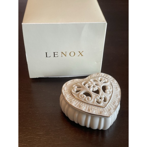 Lenox | Storage & Organization | Lenox Vintage Porcelain Heart Shaped ...